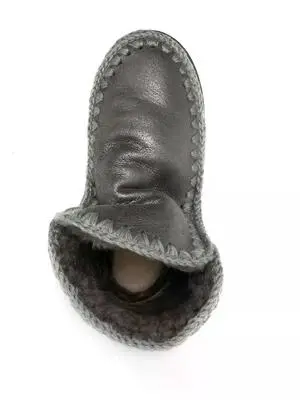 Mou Eskimo 18 Metallic-finish Ankle Boots - Grey