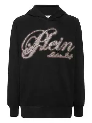 Philipp Plein Rhinestone-embellished Hoodie - Black