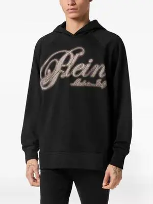Philipp Plein Rhinestone-embellished Hoodie - Black