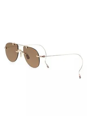Thom Browne Geometric Frame Sunglasses