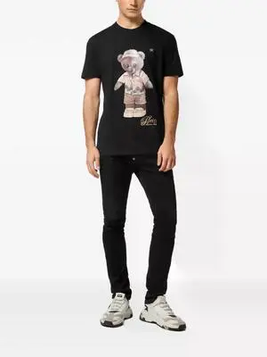 Philipp Plein Round Neck T-shirt Teddy Beach