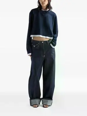 Prada Long-sleeve Crew-neck T-shirt