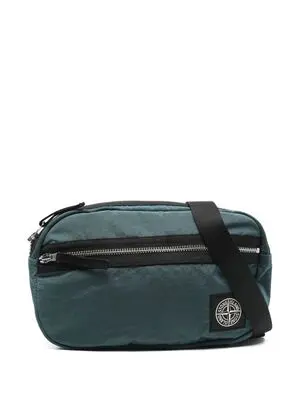 Stone Island Compass-patch Belt Bag - Blue