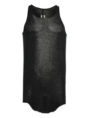 Rick Owens Basic Rib Tank Top - Black