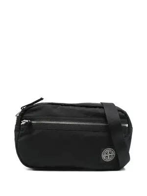 Stone Island Compass-patch Belt Bag - Black