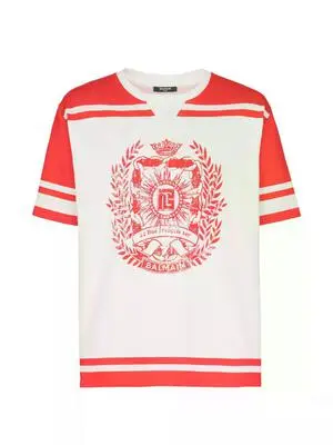 Balmain Logo-print T-shirt - Neutrals