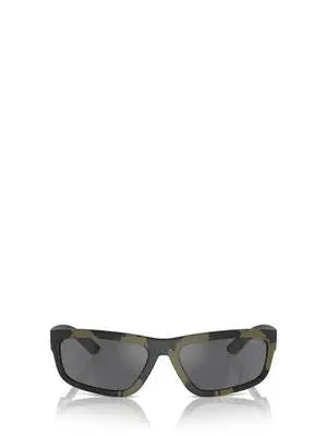 Prada Rectangular Sunglasses - Green Mimetic Rubbered