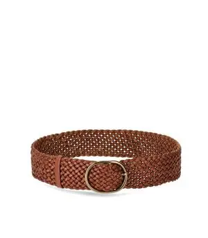 DRAGON DIFFUSION Leather Woven Belt