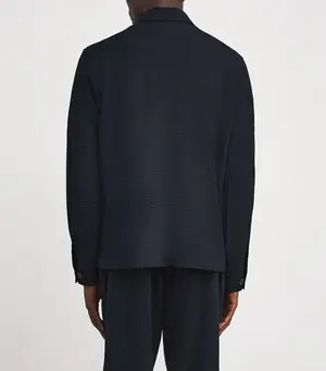 Sunspel Stretch-wool Seersucker Jacket