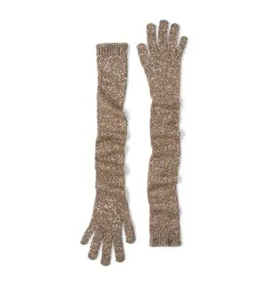 Brunello Cucinelli Knitted Gloves - Beige