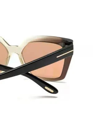 TOM FORD Winona Cat-eye Frame Sunglasses - Brown