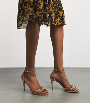 AQUAZZURA Leather Tequila 85 Sandals