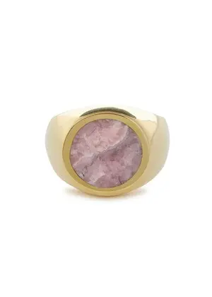 LEGIER Stone-embellished Signet Ring - Gold