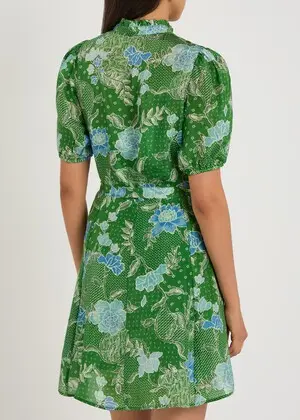 Hannah Artwear Gaia Printed Silk Mini Dress