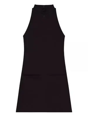 COURREGES High-neck Sleeveless Dress - Black