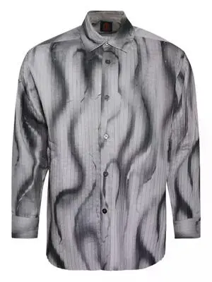 CASELLA MEYER Pleated Print Shirt