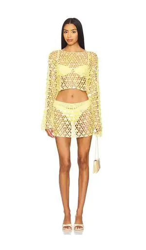 Sequined Mini Skirt Sets