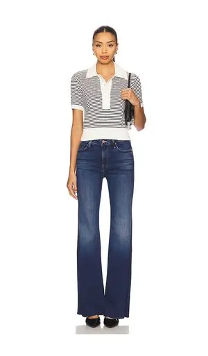 FRAME The Graduate Polo - Navy Multi