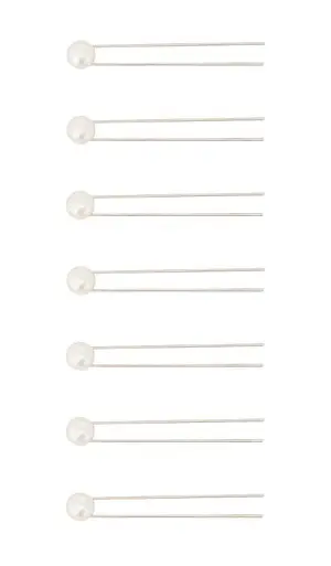 LELET NY Hair Pin Set Of 7 - Pearl