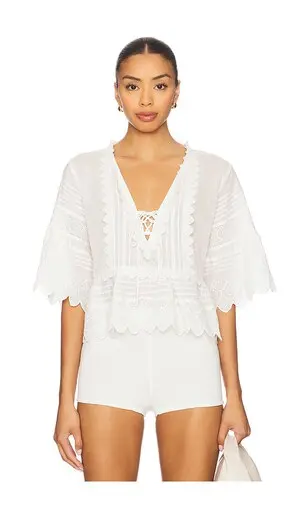 Loveshackfancy Scalloped Blouses