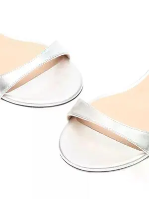 STUART WEITZMAN Wrap Ankle-strap Sandals - Silver