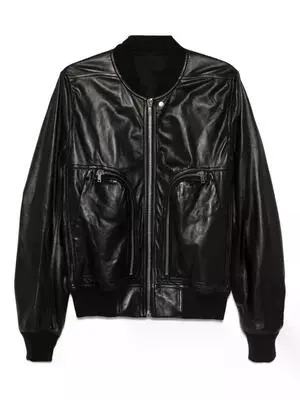 Rick Owens Leather Bomber Jacket
