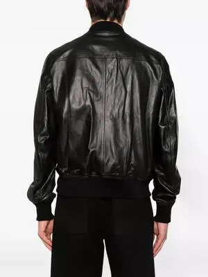 Rick Owens Leather Bomber Jacket
