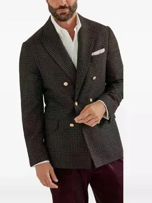 Brunello Cucinelli Double-breasted Blazer - Brown
