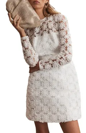 Mint Velvet Lace Hourglass Mini Dress