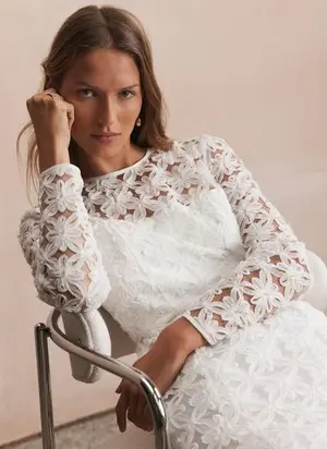 Mint Velvet Lace Hourglass Mini Dress