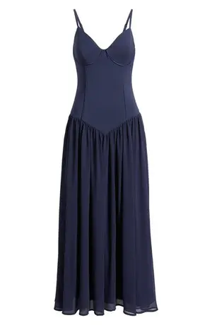 HUTCH Bustier Drop Waist Gown