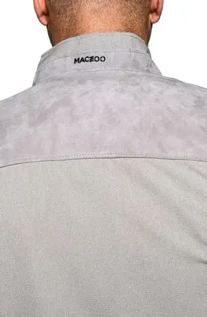 MACEOO Suede Trimmed Bomber Jacket