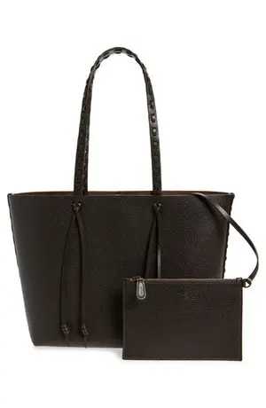 Etro Pebbled Leather Tote