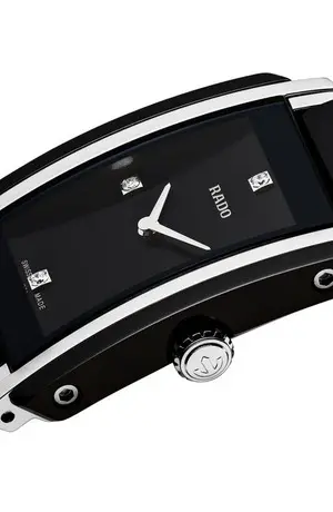 RADO Integral Diamonds Bracelet Watch - Silver/black