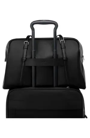 Tumi Oaklynn Leather Duffle Bag - Black/ Gunmetal