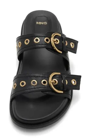 Mango Buckle Slide Sandal