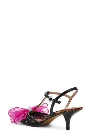 Betsey Johnson Lillyan Ankle Strap Pumps - Black Multi