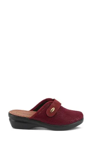 SPRING STEP SHOES Perforated Clog With Adjustable Strap - Bordeaux Multi