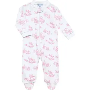 NELLAPIMA Toile Zipper Footie - Pink