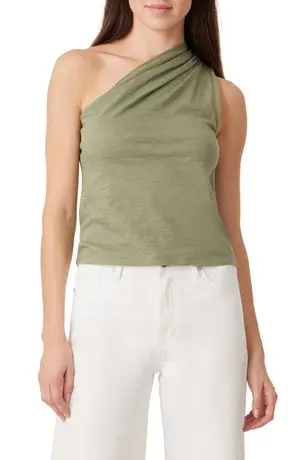 Habitual One-shoulder Knit Top - Sage