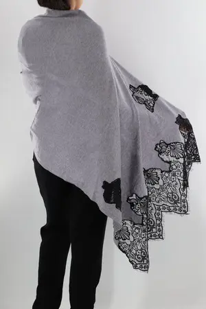 La Fiorentina Wrap With Lace Detail