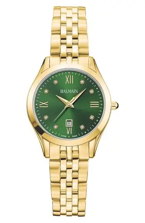 Balmain Classic Diamond Bracelet Watch - Yellow Gold Pvd Coating