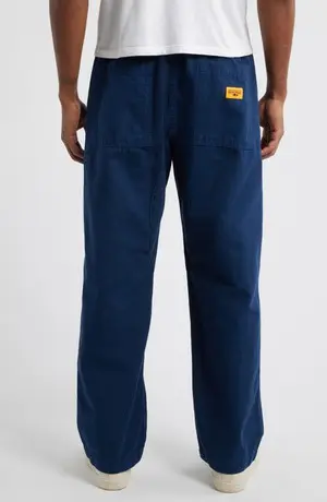 SERVICE WORKS Organic Cotton Canvas Drawstring Chef Pants - Dark Navy