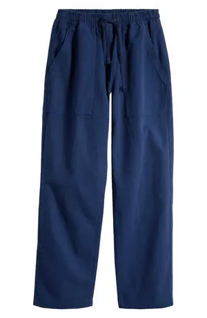 SERVICE WORKS Organic Cotton Canvas Drawstring Chef Pants - Dark Navy