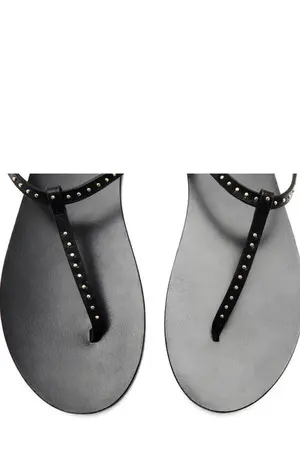 Mango Studded Slingback Sandal - Black