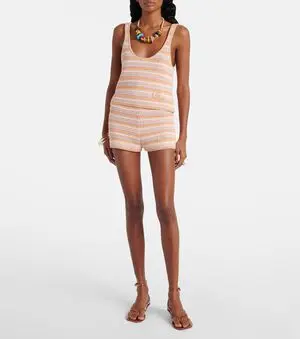 Chloé Knitted Cotton Shorts - Multicoloured