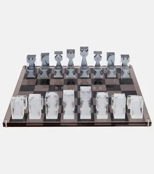 Jonathan Adler Acrylic Chess Set - Black