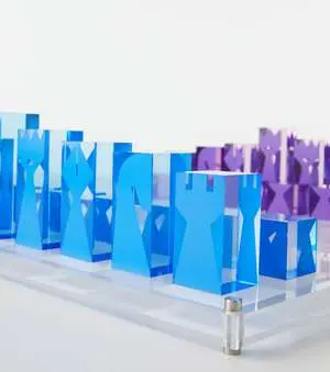 Jonathan Adler Acrylic Chess Set