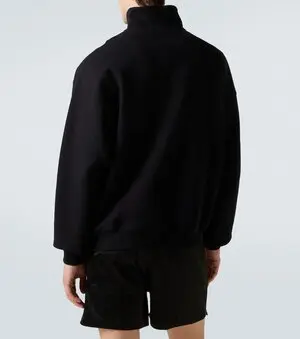 Jacquemus Gros Grain Cotton Sweatshirt - Black