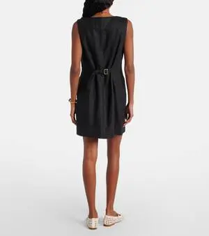 Posse Emma Linen Minidress - Black